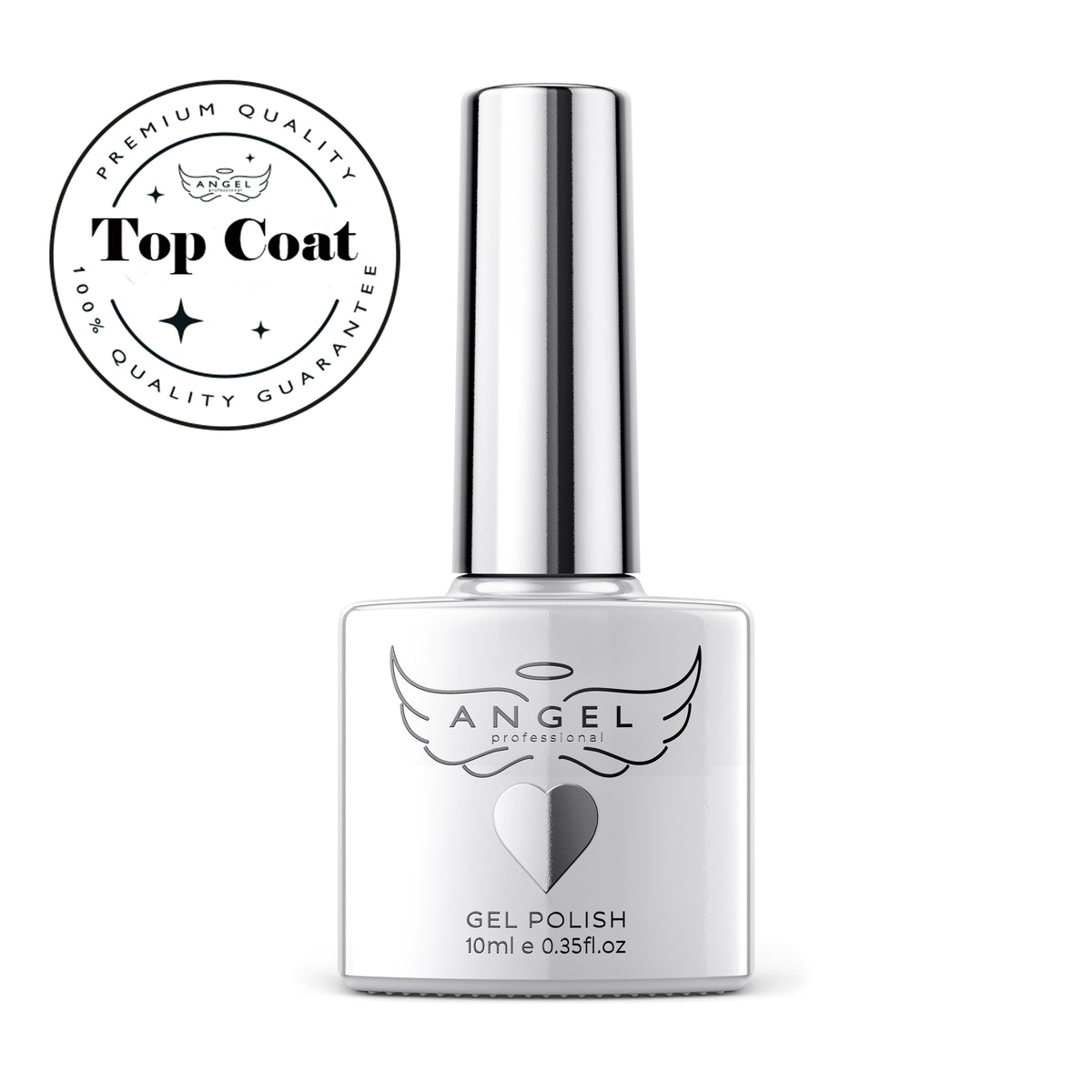 Angel Professional Gel Top Coat, Super Strong & Durable, No Wipe Gel T ...