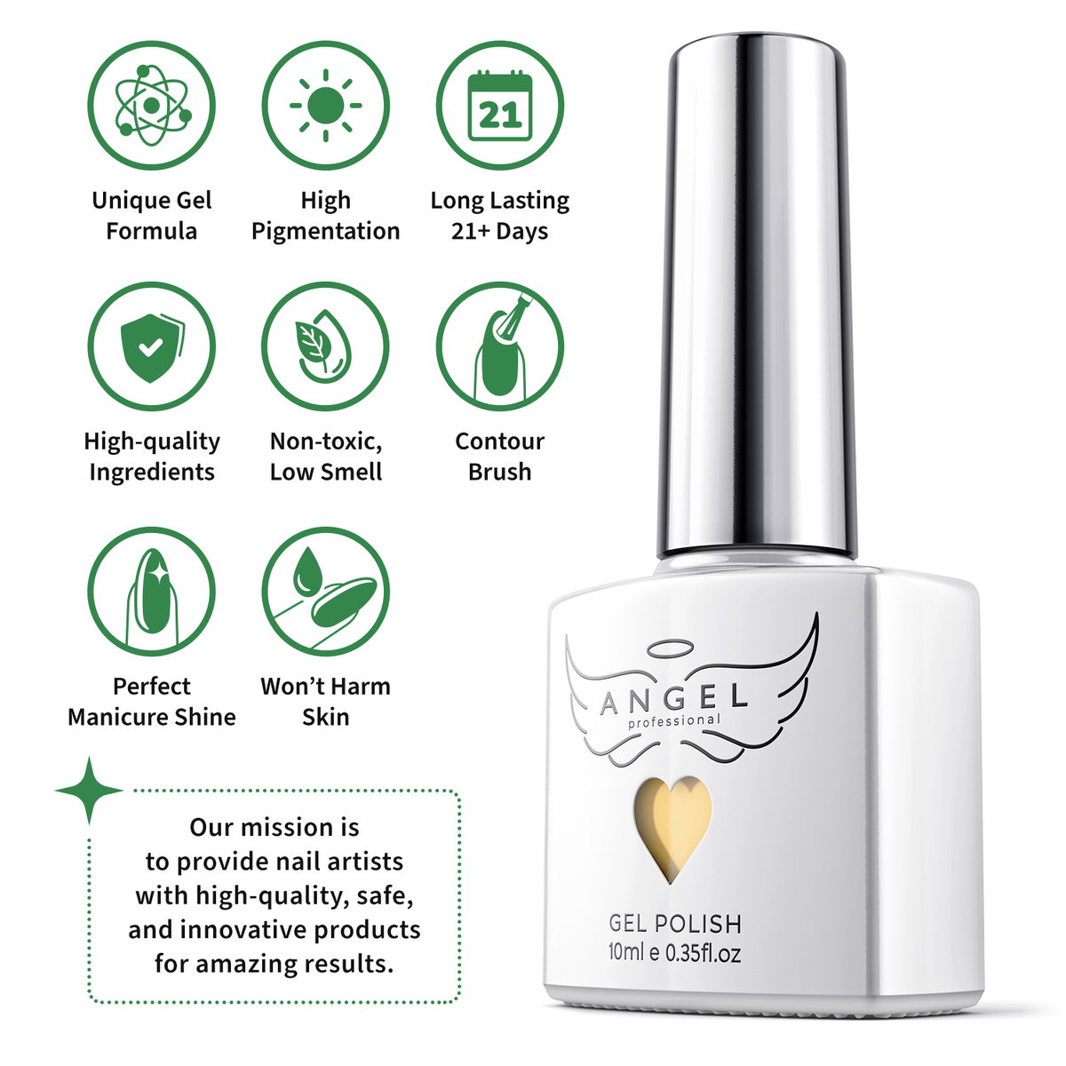 Gel Nail Polish Set "Flower" with 5 Popular Colors, Manicure Gel Polis ...